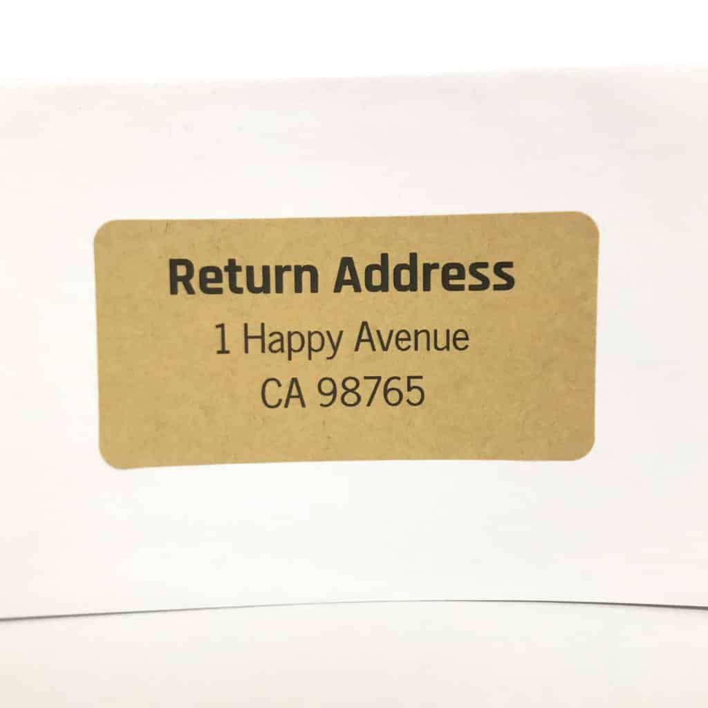 2" x 4", Brown Kraft Labels - TownStix