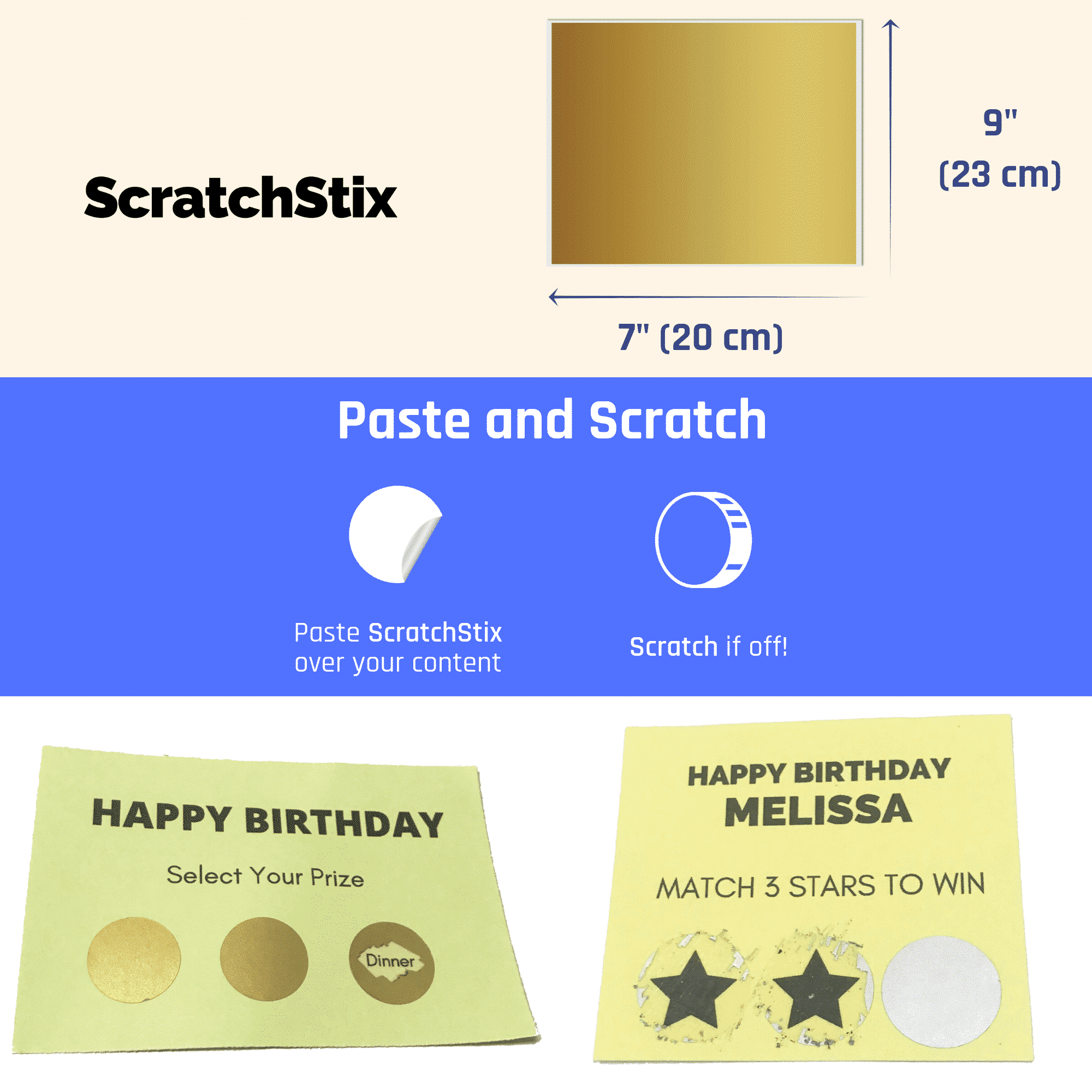 ScratchStix | Large Sheet Scratch Off Stickers - TownStix